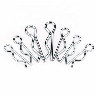 China Stainless Steel R Clip Spring Cotter Pin For Retaining Wire 10-100mm Length Pin Spring for sale