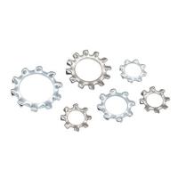 China DIN Standard Zinc Plated Star Lock Washer for External Tooth Gasket in Alloy Steel for sale