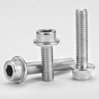 China Hex Socket Flange Cap Head Screws With Flange Face Anti Slip Screws DIN 251 Grade 8.8 for sale