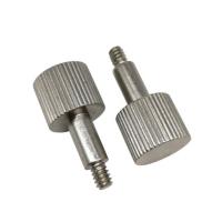 China Adjustable Height Color Plain Knurled Plastic Head Thumb Screw In Polished Zinc Plated for sale