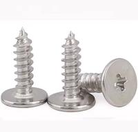 China Inch Stainless Steel Self-tapping Screw With Large Flat Head And Thin Head Phillips Tip for sale