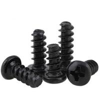 China Cross Recessed Pan Head Tapping Screws M3-M16 Class 12.9 Black Oxide Coating Steel for sale