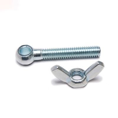 China White Zinc Finish M12 Eye Screw Swing Bolts For Foundation Bolt And Slip Knot Bolts for sale