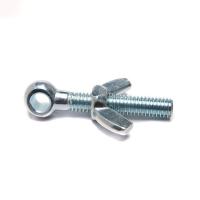 China White Zinc Finish M12 Eye Screw Swing Bolts For Foundation Bolt And Slip Knot Bolts for sale