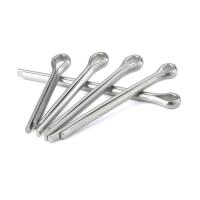China Stainless Steel Slotted Spring Pin Loaded Shutter Cotter Pins For Tractor DIN94 Split for sale