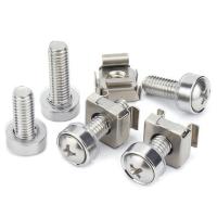 China Server Rack Cabinet Stainless Steel Screws and Cage Nuts with Floating Square Nuts for sale