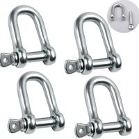 China U Type D Shackles for Heavy Lifting Galvanized Steel Forged Screw Pin Anchor Shackle for sale