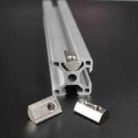 China T-slot Nut Self Aligning Slide-in T-Nut With Ball Stainless Steel Spring Compatible T Slot M8 Nut With Spring Loaded Ball for sale