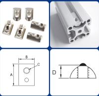 China T-slot Nut Self Aligning Slide-in T-Nut With Ball Stainless Steel Spring Compatible T Slot M8 Nut With Spring Loaded Ball for sale