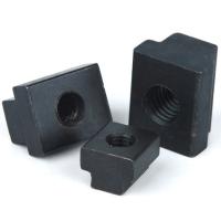 China Black Zinc 45 Steel T-Slot Nuts For T-Slots Slide-in Square Sliding Hammer T Nut Imperial Measurement for sale