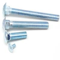 China 10mm X 200mm Fully Threaded DIN 603 HDG Gr 8.8 Carriage Bolt with High Tensile Strength and Hot Dip Galvanization for sale