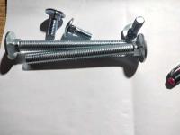 China 10mm X 200mm Fully Threaded DIN 603 HDG Gr 8.8 Carriage Bolt with High Tensile Strength and Hot Dip Galvanization for sale