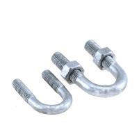 China Carbon Steel Grade 10.9 Hot DIP Galvanized Stainless Steel U Bolt Bending Machine Square Lock Pipe Clamp Custom Size for sale