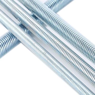 China B7 3/4 5/8 3/8 1/2 M8mm M10mm M12 Zinc Plated Full Steel Continuous Galvanized Threaded Rod Cutting Tap Double End Stud Bolts for sale