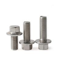 China DIN Standard M2 to M72 Hex Flange Bolt With Grade A2-70 A4-80 in Zinc Plated HDG for Corrosion Resistance and Durability for sale