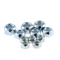 China Competitive Zinc and Wax Finish DIN980V Grade4 Yellow Zinc Plated UNC UNF All-Metal Prevailing Torque Type Hexagon Nuts for sale