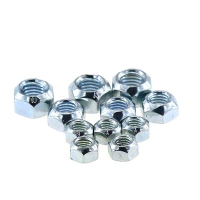 China Competitive Zinc and Wax Finish DIN980V Grade4 Yellow Zinc Plated UNC UNF All-Metal Prevailing Torque Type Hexagon Nuts for sale