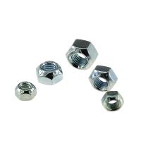China Competitive Zinc and Wax Finish DIN980V Grade4 Yellow Zinc Plated UNC UNF All-Metal Prevailing Torque Type Hexagon Nuts for sale