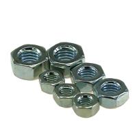 China Competitive Zinc and Wax Finish DIN980V Grade4 Yellow Zinc Plated UNC UNF All-Metal Prevailing Torque Type Hexagon Nuts for sale