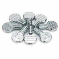 China DIN Standard Coarse Oval Binding Thumb Screw Silver Plated Steel Stainless Steel Titanium Aluminium Plastic M3 Metric/INCH for sale