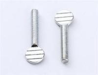 China DIN Standard Coarse Oval Binding Thumb Screw Silver Plated Steel Stainless Steel Titanium Aluminium Plastic M3 Metric/INCH for sale