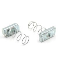 China ISO DIN JIS ANSI ASTM BS GB Standard Blue White Zinc Plated M8 M10 M12 Carbon Steel Spring Nuts for Fastening Solutions for sale