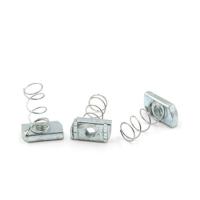 China ISO DIN JIS ANSI ASTM BS GB Standard Blue White Zinc Plated M8 M10 M12 Carbon Steel Spring Nuts for Fastening Solutions for sale