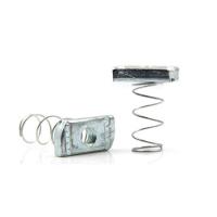 China ISO DIN JIS ANSI ASTM BS GB Standard Blue White Zinc Plated M8 M10 M12 Carbon Steel Spring Nuts for Fastening Solutions for sale