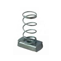 China ISO DIN JIS ANSI ASTM BS GB Standard Blue White Zinc Plated M8 M10 M12 Carbon Steel Spring Nuts for Fastening Solutions for sale