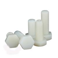 China M6-170mm Nylon Screw Length Nylon Hex Bolt White Hexagon Head Insulated Plastic Bolt for sale