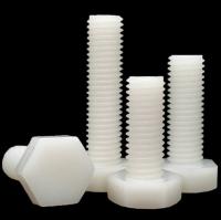 China M6-170mm Nylon Screw Length Nylon Hex Bolt White Hexagon Head Insulated Plastic Bolt for sale