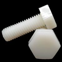 China M6-170mm Nylon Screw Length Nylon Hex Bolt White Hexagon Head Insulated Plastic Bolt for sale