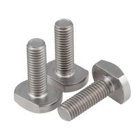 China T Slot Hammer Head Bolts Custom Galvanized Zinc T Bolts Screws Flat Square Head M6 M8 M10 for Your Customer Requirements for sale