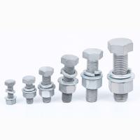 China Galvanized Steel Full Threaded Hexagon Bolts Screw M8 M16 Zinc Plated Fasteners 5/8