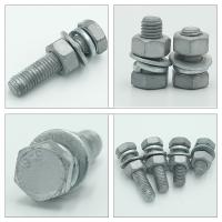 China Galvanized Steel Full Threaded Hexagon Bolts Screw M8 M16 Zinc Plated Fasteners 5/8