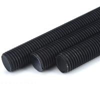 China Custom High Strength 8.8 Grade Carbon Steel Threaded Rod M10 Full Thread Stud Black Zinc Plating Rod M2-M24 with Plain Finish for sale