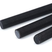 China Custom High Strength 8.8 Grade Carbon Steel Threaded Rod M10 Full Thread Stud Black Zinc Plating Rod M2-M24 with Plain Finish for sale