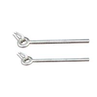 China DIN Standard Strength STAINLESS STEEL M18 X 150mm Oval Eye Bolt Hex Type for Tower Guy Wire ASTM A574 for sale