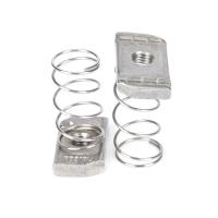 China Stainless Steel Spring Channel Nuts Precision Machined Galvanized/Zinc/Nickel Plated Chamfered Edges for Mining Application for sale