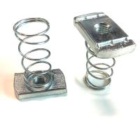 China Stainless Steel Spring Channel Nuts Precision Machined Galvanized/Zinc/Nickel Plated Chamfered Edges for Mining Application for sale
