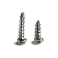 China A2-70 Stainless Steel Pan Head Self Tapping Screws DIN 7981 Metric Sizes for Aluminium Titanium Brass Nickel Bronze M3 M5 for sale