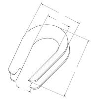 China Safe and Secure Metric Thimble Durable Cable Thimbles with Wire Rope Connections for sale