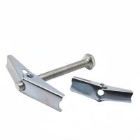 China Zinc Plated Steel Butterfly Anchor Bolt Fire-Rated 12mm Diameter DIN Standard for Safe Installations Inch and Metric System for sale