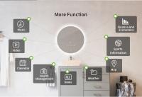 China 10.1'' Touchscreen Smart Mirror , IP65 PCAP Round Led Bathroom Mirrors for sale