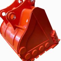 China Red Heavy Duty Excavator Bucket , JCB Digging Bucket R200 R215 R350 R380 for sale