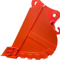 China Red Heavy Duty Excavator Bucket , JCB Digging Bucket R200 R215 R350 R380 for sale