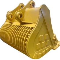 China Red Heavy Duty Excavator Bucket , JCB Digging Bucket R200 R215 R350 R380 for sale