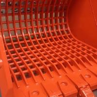 China Red Heavy Duty Excavator Bucket , JCB Digging Bucket R200 R215 R350 R380 for sale