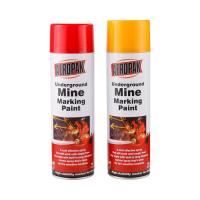 China AEROPAK deep yellow color Underground Mine Marking Spray Paint 500ml with SGS for rock for sale