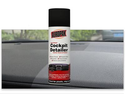 China Gloss Finish Car Cockpit Detailer Polish Spray Car Interior Cleaner for sale